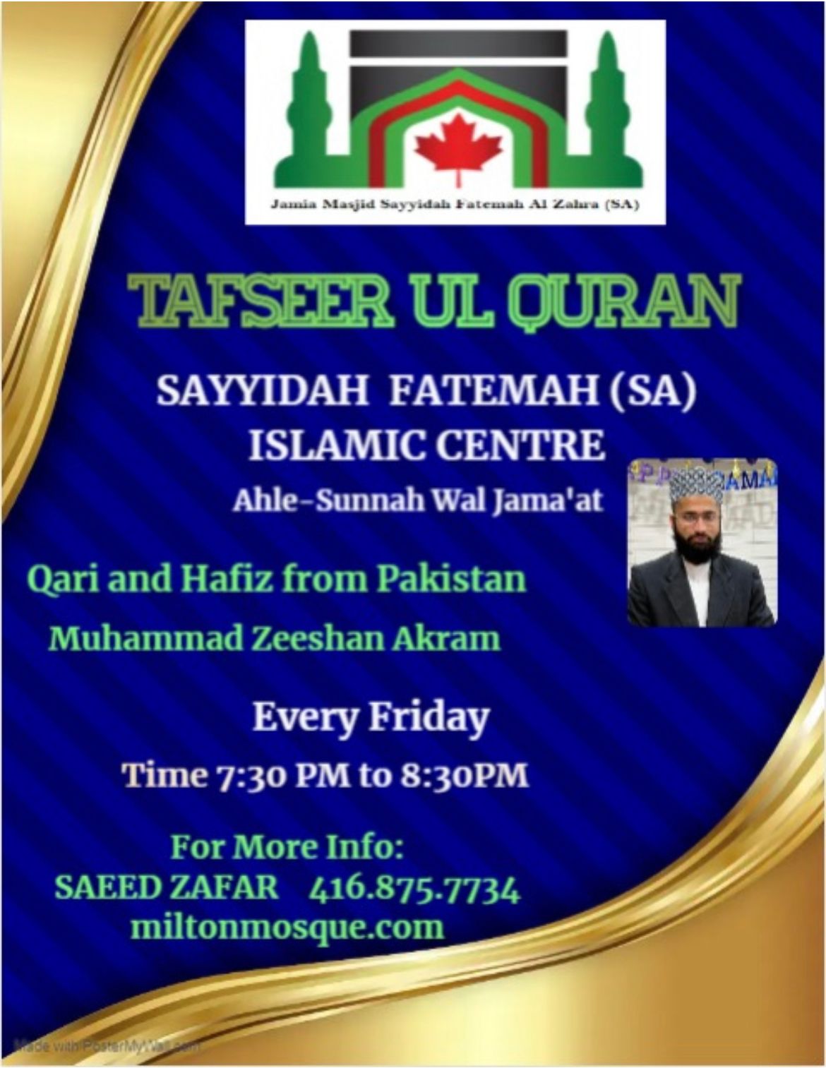 Milton Mosque | Sayyidah Fatemah (SA) Islamic Centre