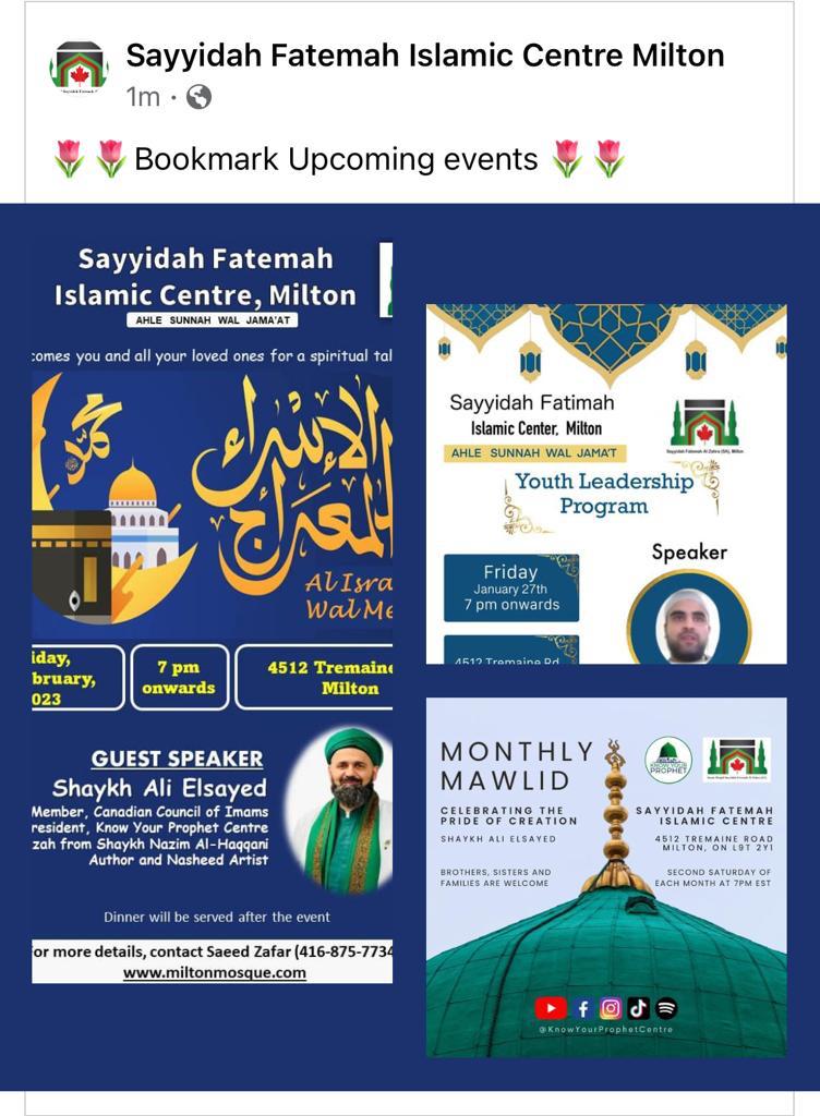Milton Mosque | Sayyidah Fatemah (SA) Islamic Centre